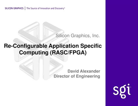 Ppt Re Configurable Application Specific Computing Rasc Fpga