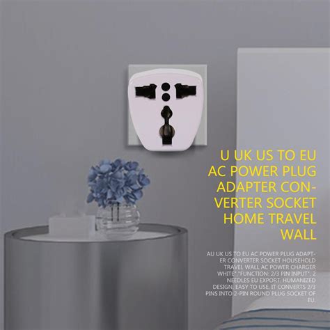Universal Au Uk Us To Eu Ac Power Plug Adapter Ada Vicedeal