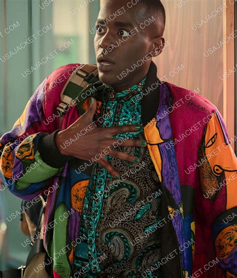 Sex Education S04 Ncuti Gatwa Bomber Jacket Colorblock Jacket