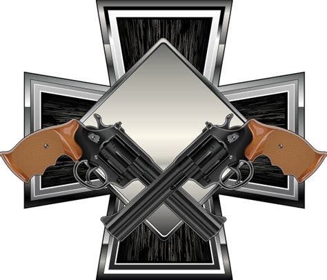 Crossed Guns Vector Images Over 12000