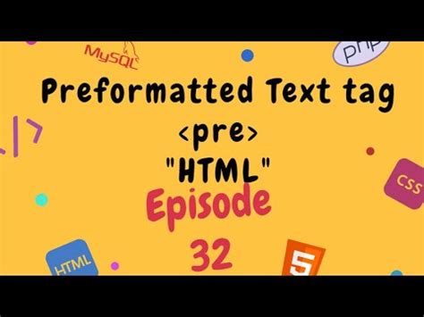 PREFORMATTED TEXT🔥Element | HTML pre tag HTML | [ in Hindi ] [ 2020 ]⚡ ...