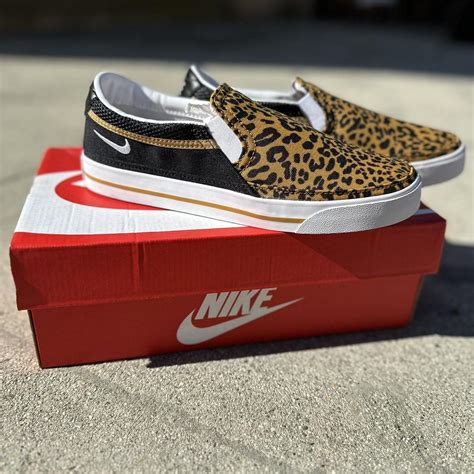 Never Worn Before Leopard Print Nike Shoes From Depop