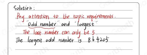 Solved 18 Form The Largest Odd Number Using The Digits 2 5 8 6 0