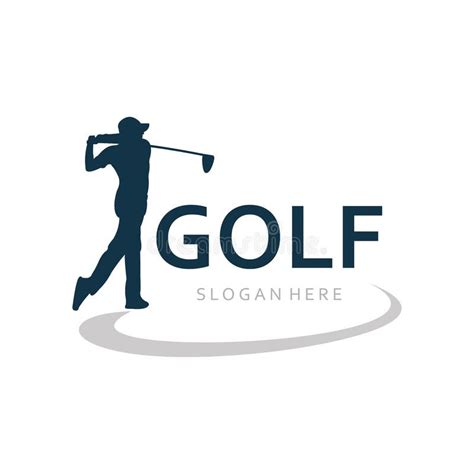 Golf Outdoor Sport Vector Logo Design Inspiration A Player Hits The