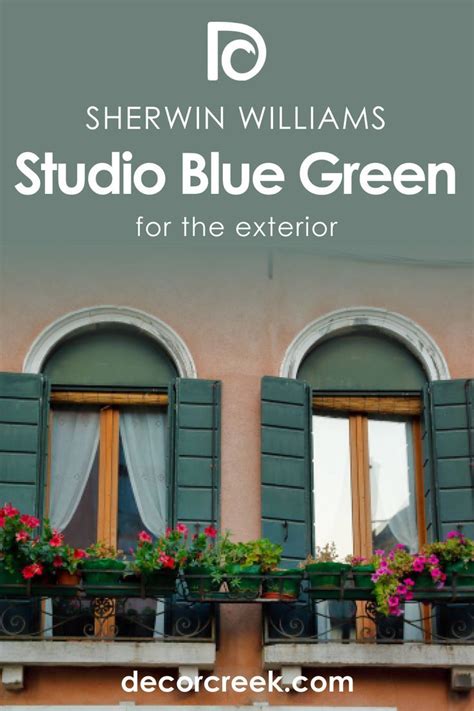 Studio Blue Green SW 0047 For The Exterior By Sherwin Williams Studio