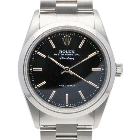 Pre Owned Rolex ROLEX Air King Oyster Perpetual Watch SS 14000 Men S