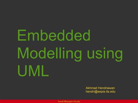 Embedded Modelling Using Uml Bapak Hendry Setiawan Pdf
