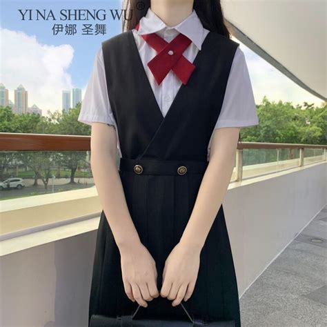 Women Japanese Short Sleeve Jk Dress Girls Strap D Vicedeal