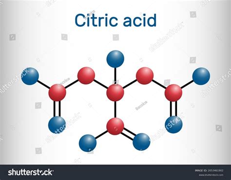 Citric Acid Molecule Over 291 Royalty Free Licensable Stock Vectors
