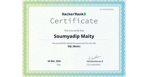 Soumyadip Maity On Linkedin Hackerrank Skill Certificate
