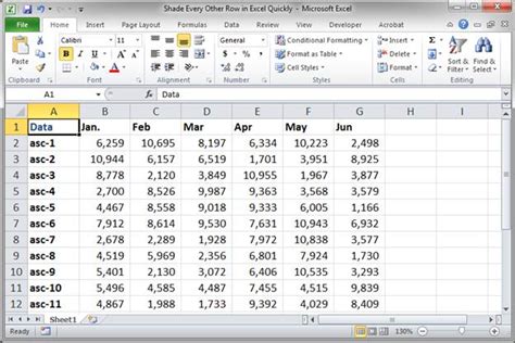 Shade Every Other Row In Excel Quickly Teachexcel