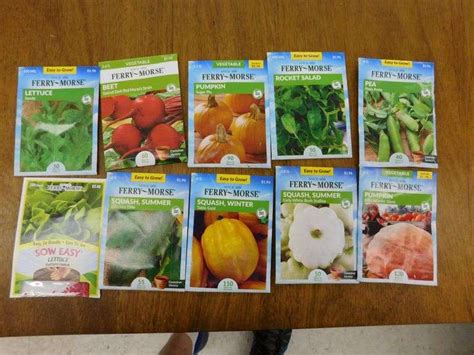 Lot Of 10 Assorted Seed Packets Lambrecht Auction Inc