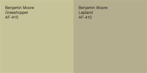 Benjamin Moore Grasshopper Vs Benjamin Moore Lapland Comparison