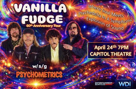 Entertainment Vanilla Fudge 60th Anniversary Tour Wsg The