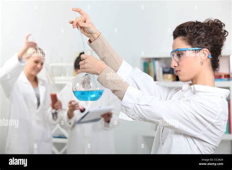 Female Technicians In Laboratory Stock Photo Alamy