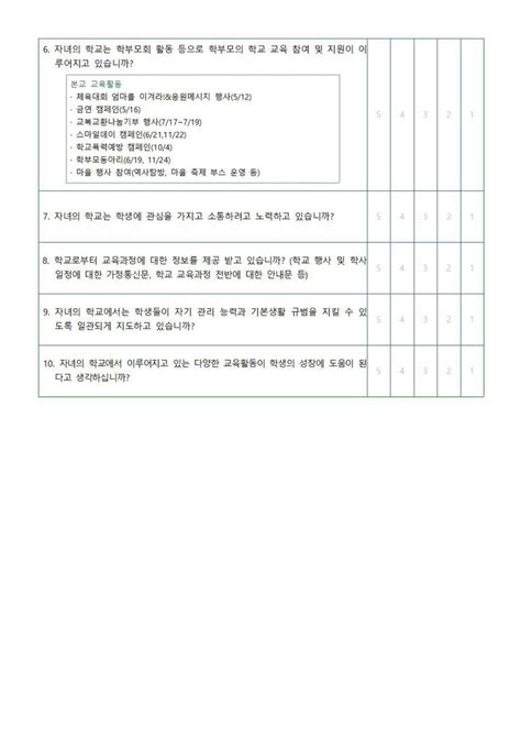 [일반] 2023학년도 교육만족도 설문 조사 안내 가정통신문 함현중학교