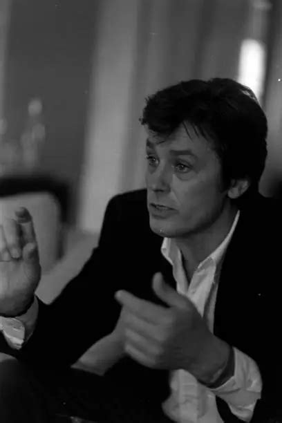 Actor Alain Delon Being Interviewed On New Mens Fragrance Old Photo 31