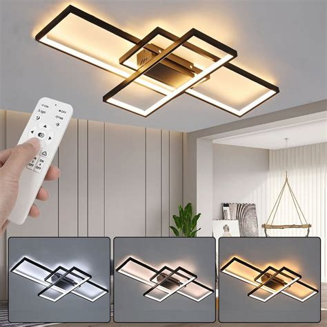 Letgospt Deckenleuchte Moderne 60w Led Deckenlampe Geometrische