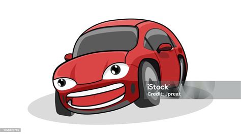 Ilustración De Coche Sonriente Con La Boca Abierta Y Más Vectores