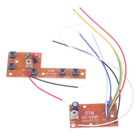 5ch Rc Remote Control 27mhz Circuit Pcb Transmitter And Receiver Board With Antenna Radio System