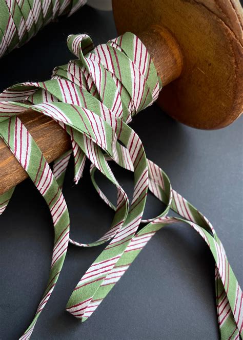 Double Fold Bias Binding Candy Stripe Peppermint Miss Maude