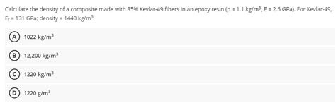Solved Calculate The Density Of A Composite Made With Chegg Com
