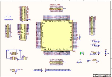 基于fpga Ep2c8q208 Cyclone2最小系统核心板硬件原理图pcb工程文件，ad09设计的硬件工程文件cyclone
