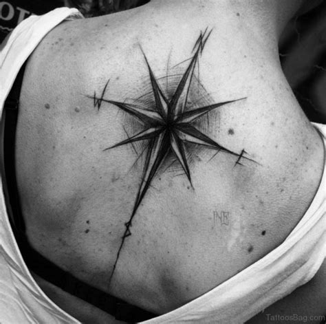 60 Excellent Compass Tattoos Designs On Back