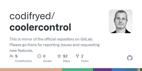 Github Codifryedcoolercontrol This Is Mirror Of The Official Repository On Gitlab Please Go