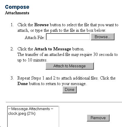 Attaching With Hotmail