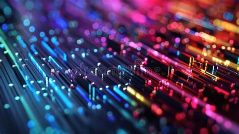 A Closeup Shot Of A Digital Identity Diffraction Diverse Spectral