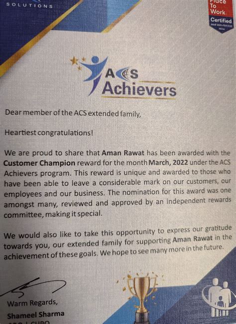 Aman Rawat On Linkedin Quarter Customerchampion