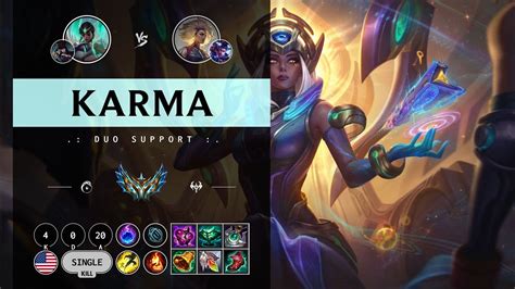 Karma Support Vs Rell Na Challenger Patch 1411 Youtube