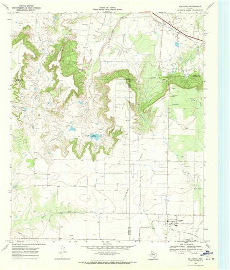 Classic Usgs Fluvanna Texas 7 5x7 5 Topo Map Mytopo Map Store