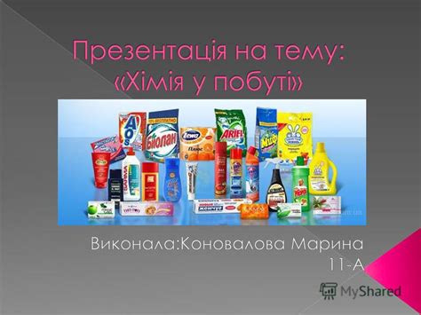 Презентация на тему Побутова хімія самостійна галузь промисловості