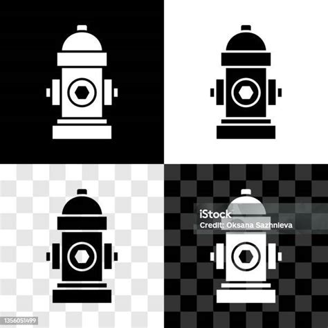 흑백 투명한 배경에 격리된 소화전 아이콘을 설정합니다 벡터 소화전에 대한 스톡 벡터 아트 및 기타 이미지 소화전 아이콘 투명 배경 Istock