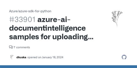 Azure Ai Documentintelligence Samples For Uploading Base64 · Issue