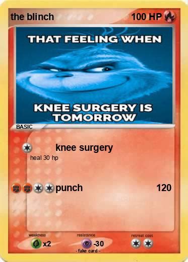 Pokémon The Blinch Knee Surgery My Pokemon Card