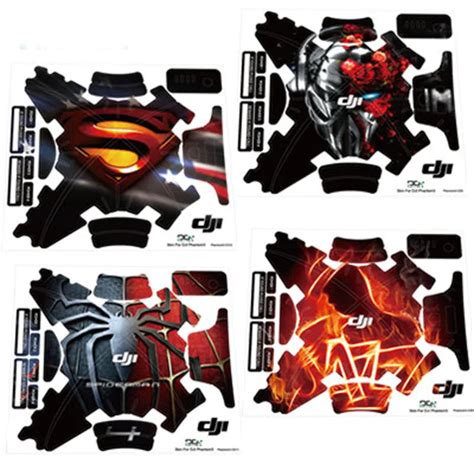 5pcs Dji Phantom 3 Fashion Flag Graphic Wrap Skin Waterproof Pvc