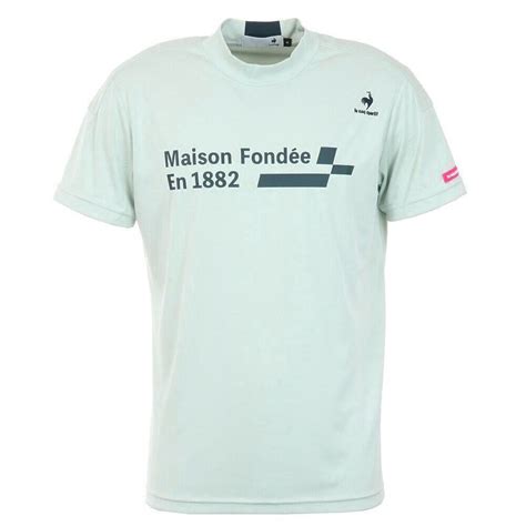 ルコック スポルティフ｜ルコック スポルティフ（lecoq Sportif）（メンズ）ゴルフウェア 胸プリントロゴ モックネック半袖tシャツ