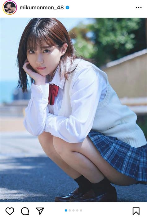 Hkt48田中美久、「見えそうで見えない神業だね～」制服ミニスカ”ギリギリ丈”ショットに反響 Akb48写真ニュース 日刊スポーツ