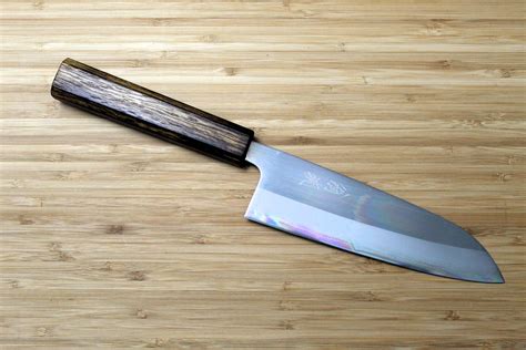 Oul Santoku Shirogami 1 White Steel 1 Stainless Clad 165 Mm 65