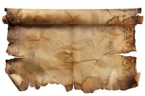 Premium Photo Ancient Parchment Scroll Cut Out