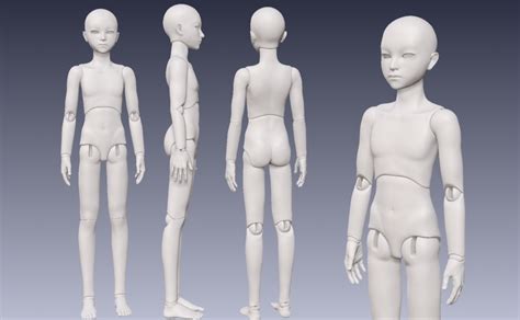 Файл 3d мальчик Bjd Stl 3d 🗿・Шаблон для 3d печати для загрузки・cults