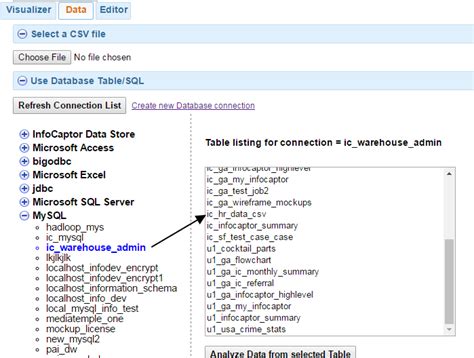 Csv Upload Infocaptor Bi