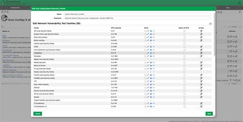 Custom Scan Configuration Scanning Scan Configuration Greenbone