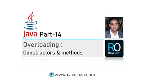 Java Part 14 Method Overloading And Constructor Overloading In Java