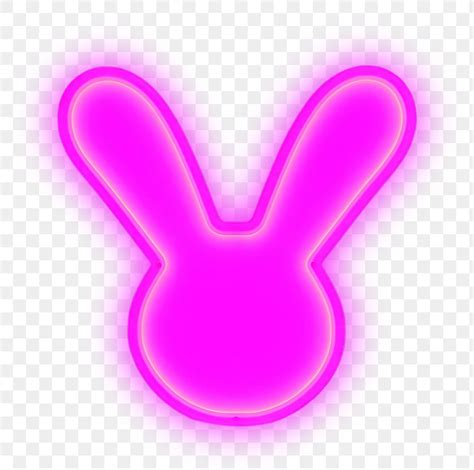 Png Pastel Neon Bunny Light Premium Png Rawpixel