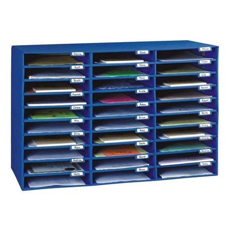 Pacon Classroom Keepers 30 Slot Mailbox Blue 001318 1 Swiftsly