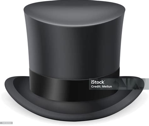 모자 신사 빅토리아 영어 블랙 3d 고립 된 빈티지 영국 디자인 벡터 일러스트 레이 션 0명에 대한 스톡 벡터 아트 및 기타 이미지 0명 3차원 형태 개인 장식품